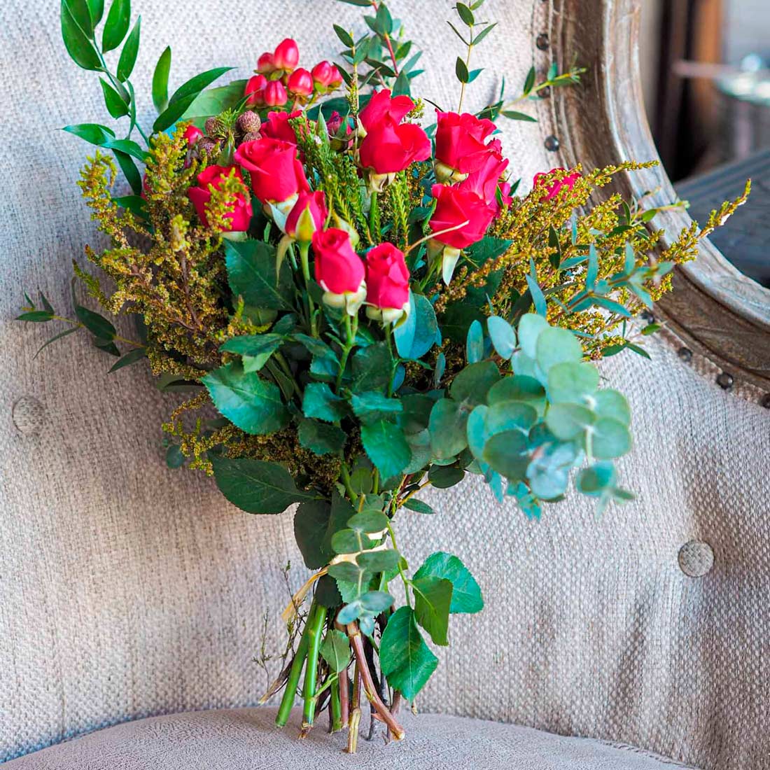 Ramo de flores en tonos rojos - Flores - La Petite Cuisine